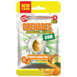 Grenades Pineapple Orange POW Gum Sugar Free Gum | Pineapple Orange ...